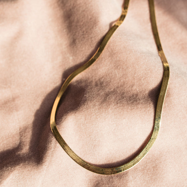 Herringbone Chain – Leesha Fine Jewellery